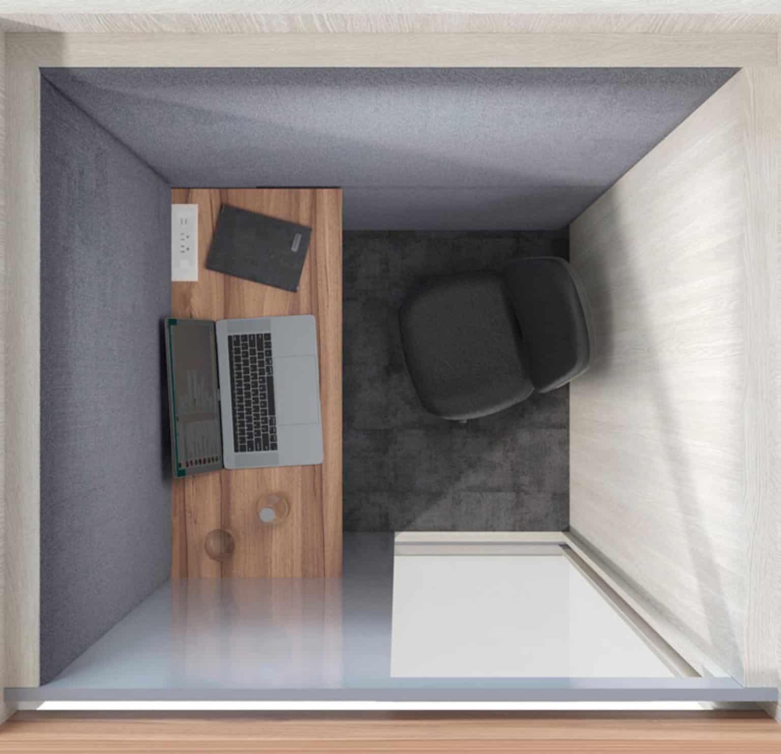 Slide Work Pod - Uniqe Sliding Door - My Office Pod